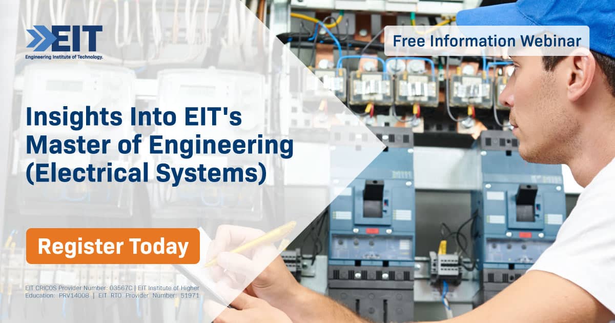Free Webinar: Insights Into EIT's Master of Engineering (Electrical ...